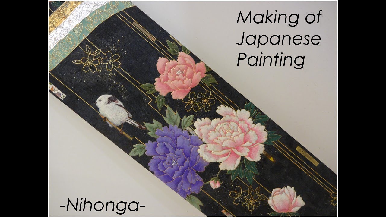 Making / Japanese painting / Nihonga / Rhapsody by Rachmaninov - YouTube