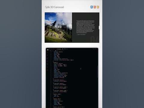 3D Split Carousel (JS, CSS & HTML🧑‍💻) #coding #programming #2024 #cssanimations #htmlcss # ...