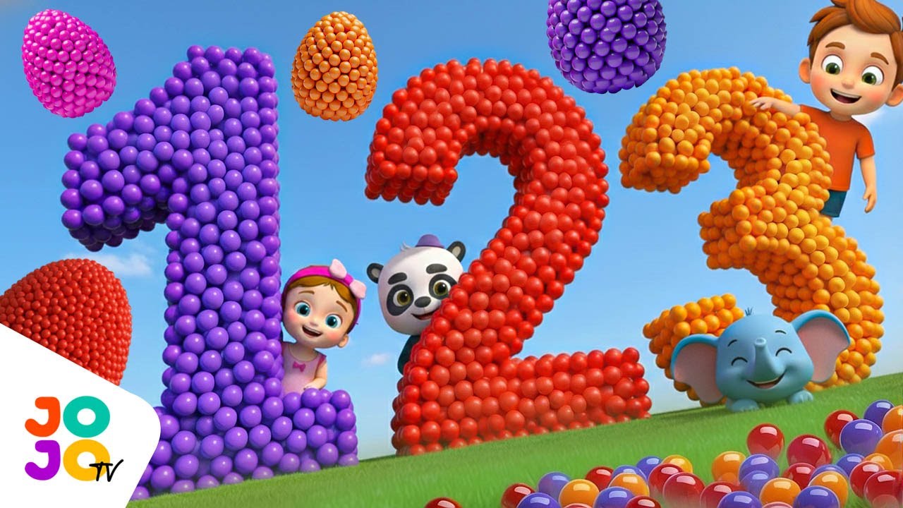 Learn Numbers & Counting for Kids - Magic Color Ball Eggs ...