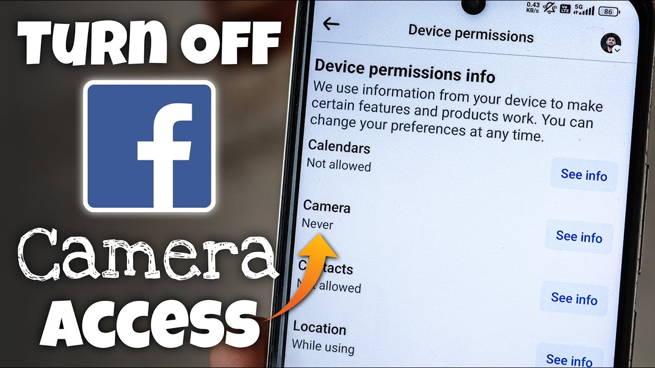 How to Turn Off Facebook Camera Access - YouTube