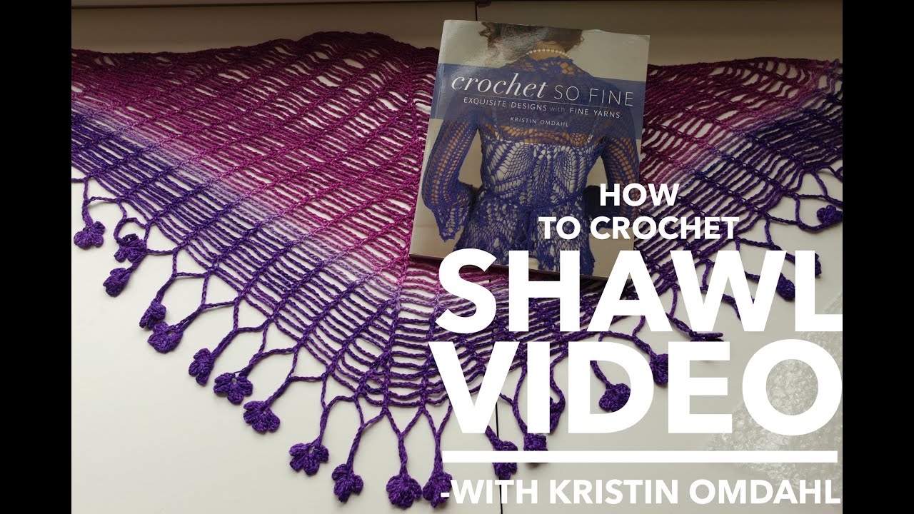 How to Crochet Sprout Chain Shawlette - YouTube
