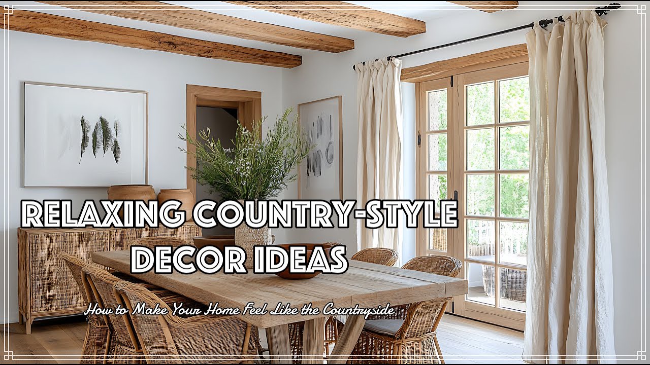 Relaxing Country-Style Decor Ideas for Your Home : Transform Your Space ...