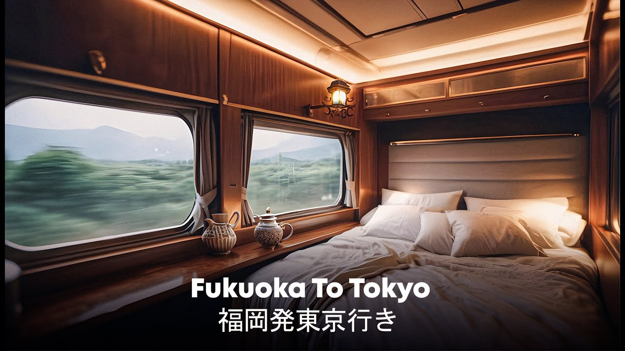 japanese Luxurious Sleeper Train - Relaxing Train Sounds for Deep Sleep ...
