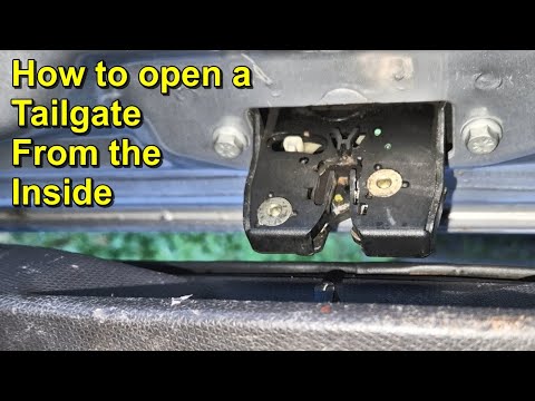 How to Manually Open the Tailgate Lock - Nissan Micra K12 - YouTube