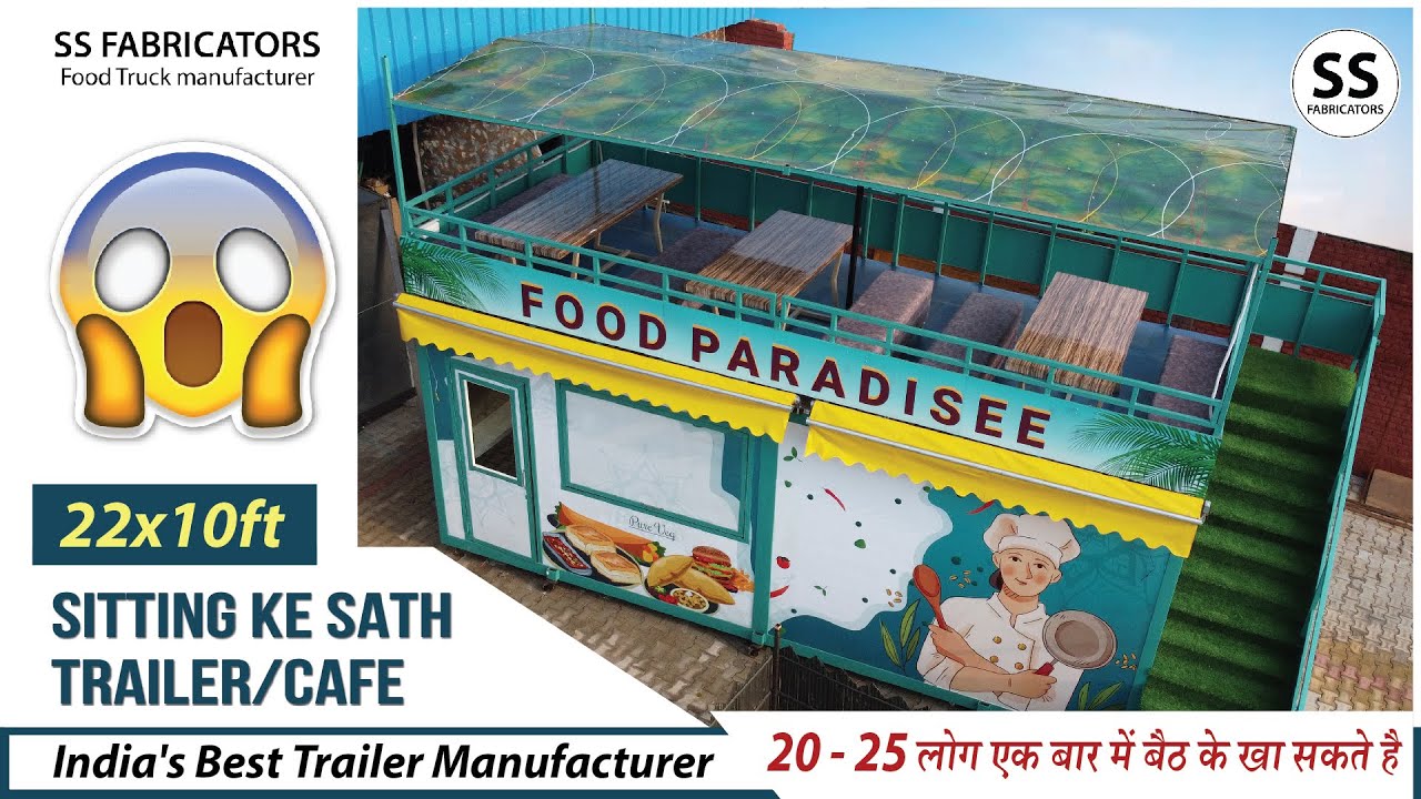ROOFTOP Sitting on food Trailer 🤩 | Customized Food Trailers ...