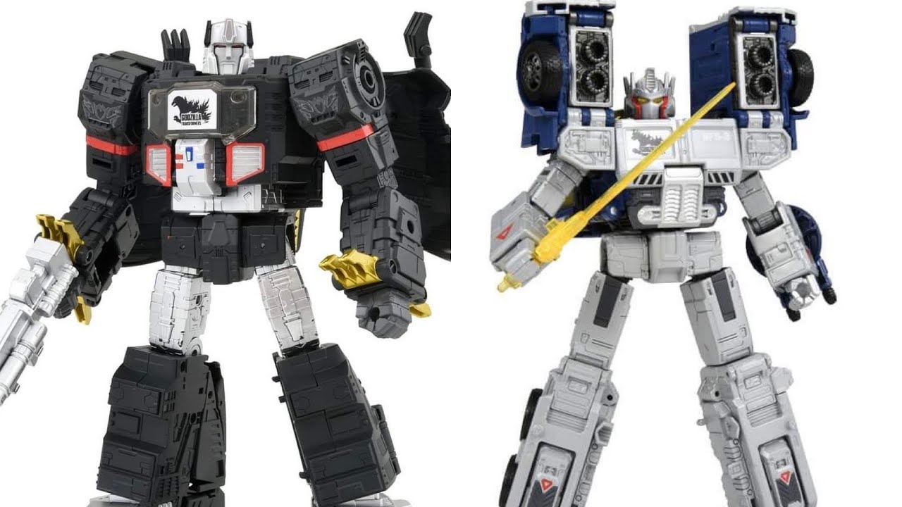 New Transformers Godzilla x action figures Megatron & Optimus Prime ...
