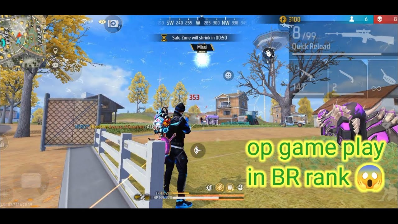 op game play in BR rank// only one tap - YouTube