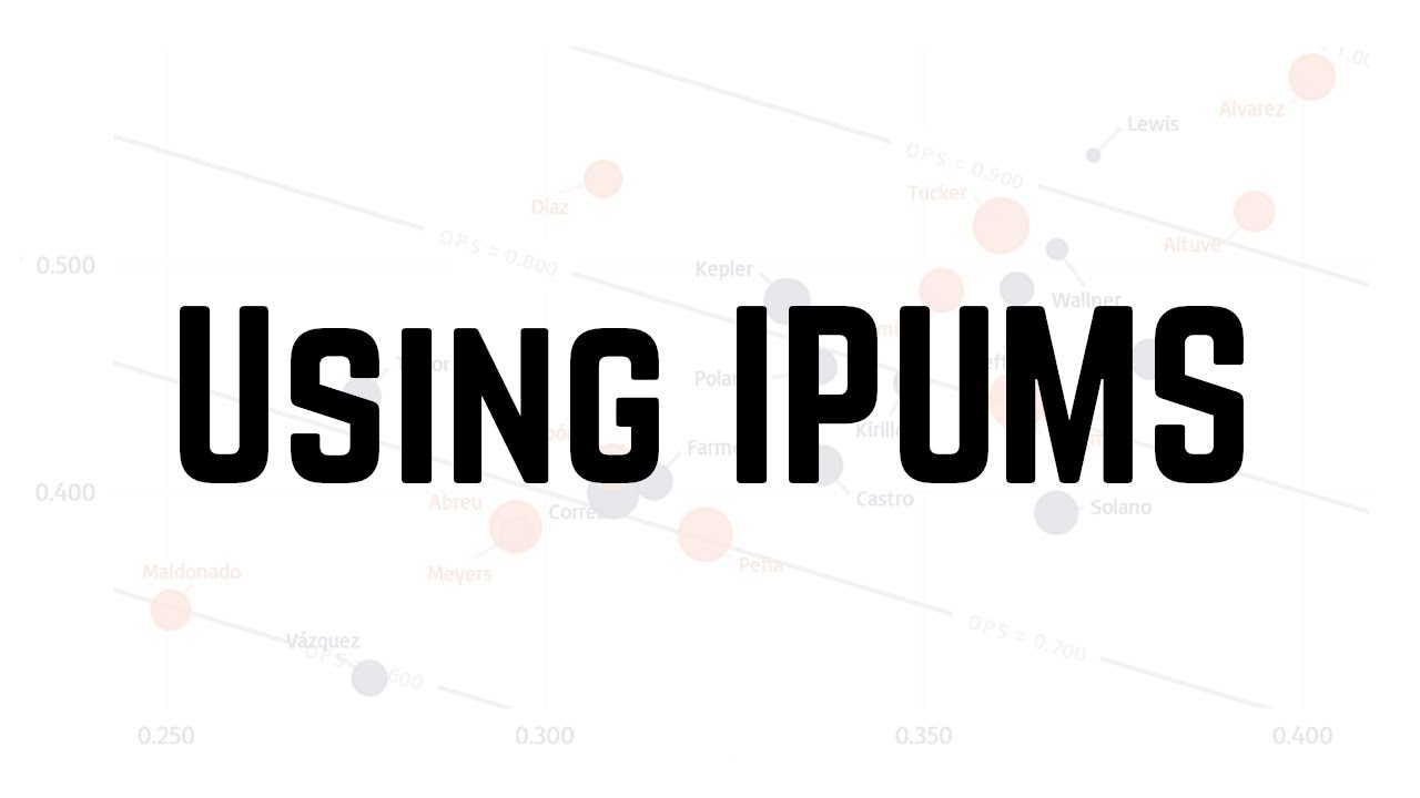 Tutorial: Using IPUMS - YouTube