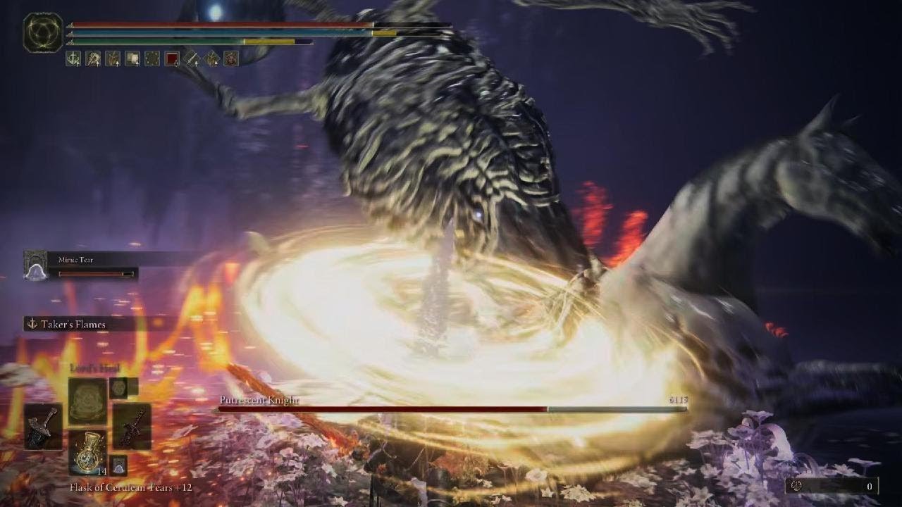 ELDEN RING_Putrescent Knight DLC with Blasphemous Sword - YouTube