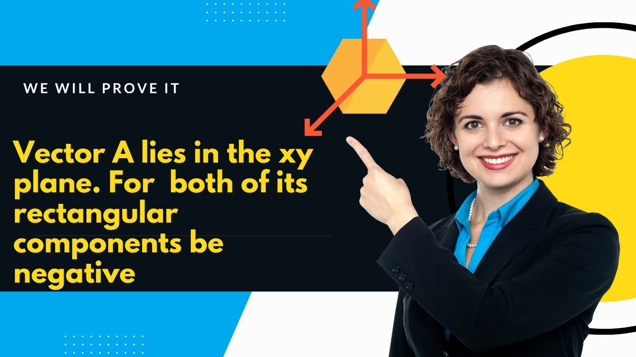 Vector A lies in the xy plane For what orientation will both of its ...