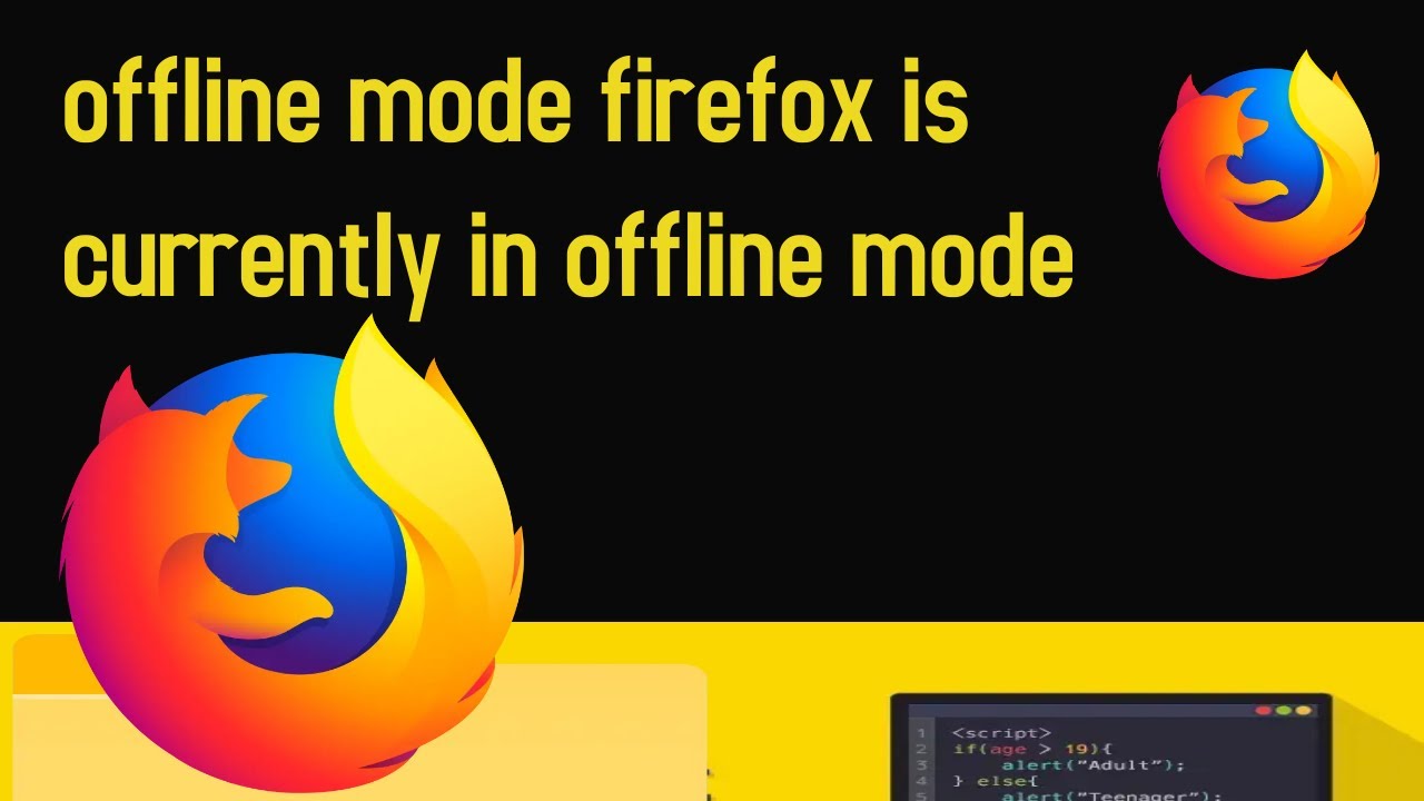 How to fix "offline mode firefox is currently in offline mode" - YouTube