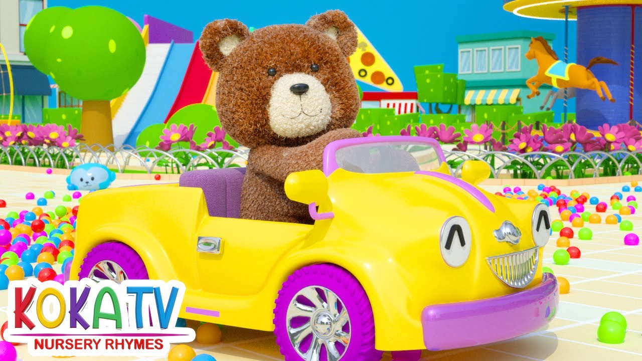 Wheels on the Bus Wah Wah Bear & friends Koka TV #nurseryrhymes - YouTube