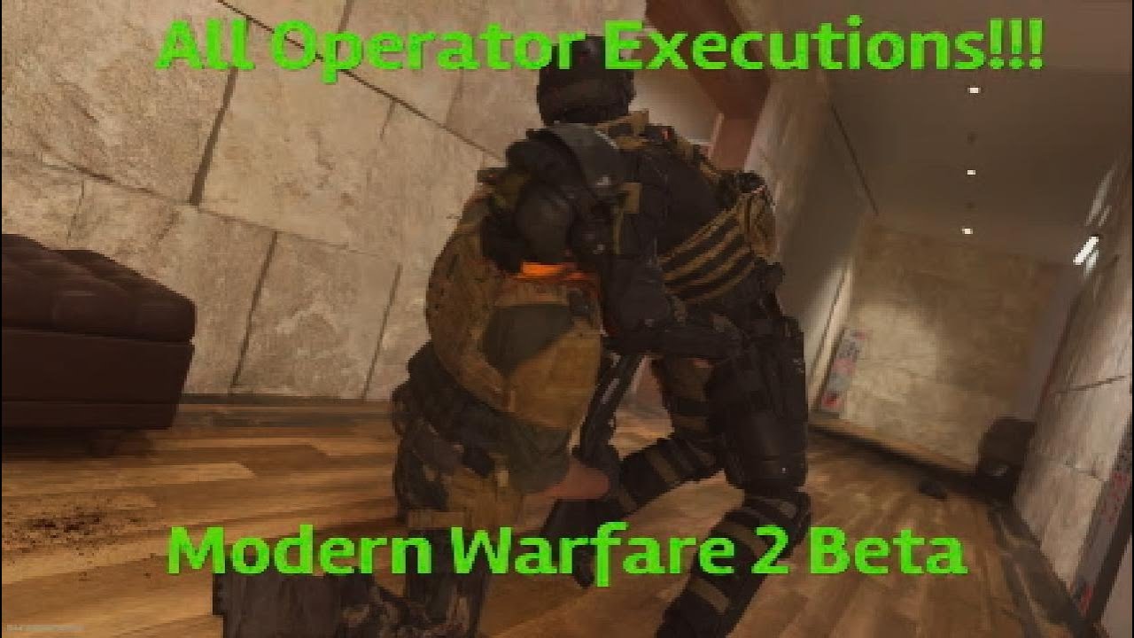 All Operator Executions In The Modern Warfare 2 Beta! - YouTube