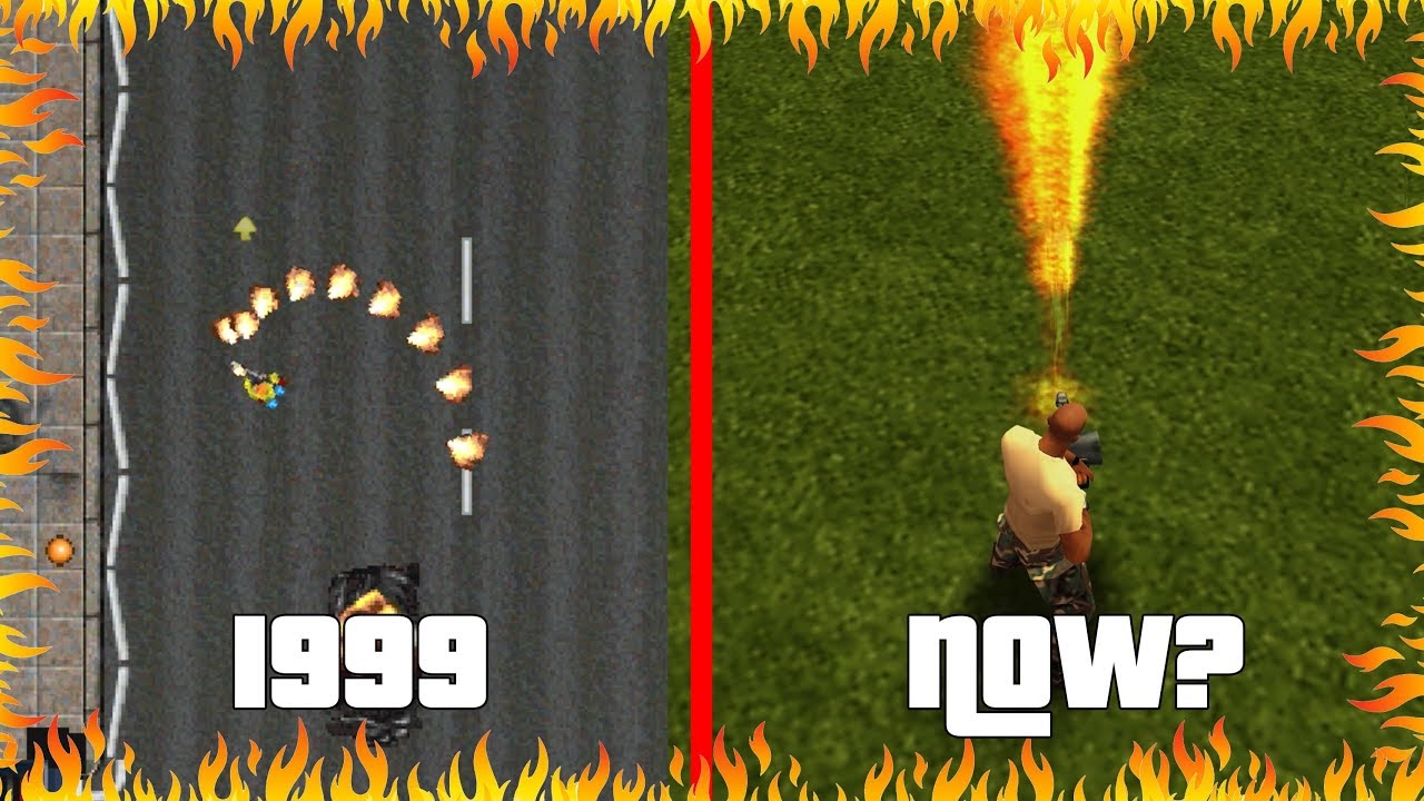 Evolution of "FLAMETHROWER" in GTA games! - YouTube