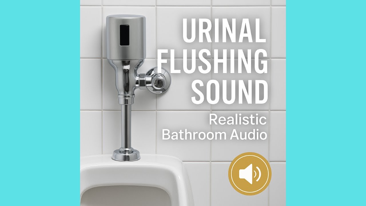 👣 Urinal Flushing Sound Effect – Realistic Bathroom Audio - YouTube