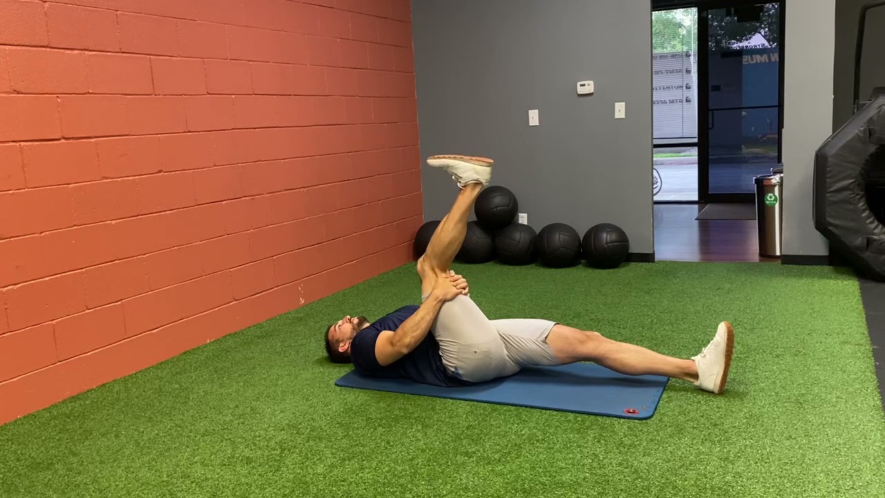 Bent Knee Hamstring Stretch w/ Ankle Flexion/ Extension - YouTube