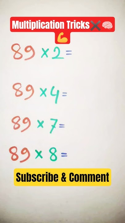 Multiply Big Numbers in 5 Seconds! | Super Fast Math Trick #shorts #mathtricks #youtubeshorts # ...