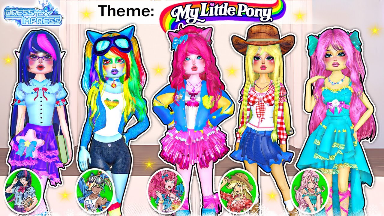 Buying My Little Pony Themes in DRESS to IMPRESS! Roblox - YouTube