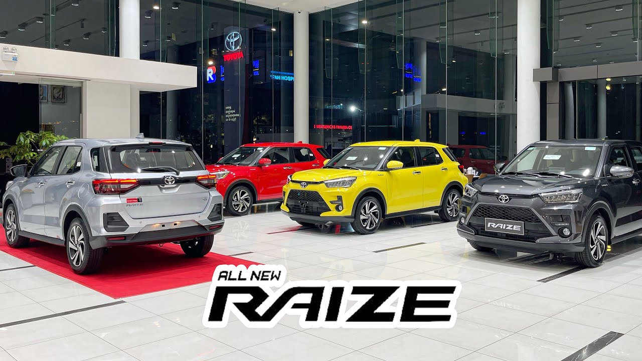 Toyota Raize 2023 4 Color, Yellow, Silver, Grey, Red, [Interior and ...