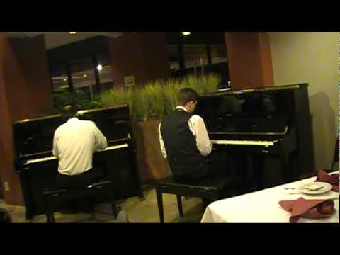 Fun with two pianos -- Tom Brier & Adam Swanson - YouTube