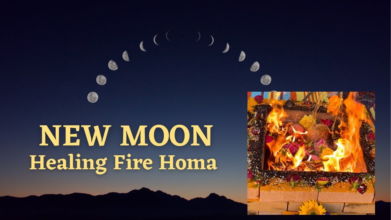 New Moon Healing Fire Homa (ceremony) 1-29-2025 - YouTube