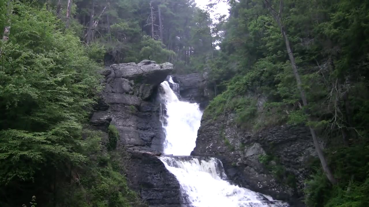 Relaxing White Noise, Powerful gushing Waterfall to fall asleep to. 1 ...