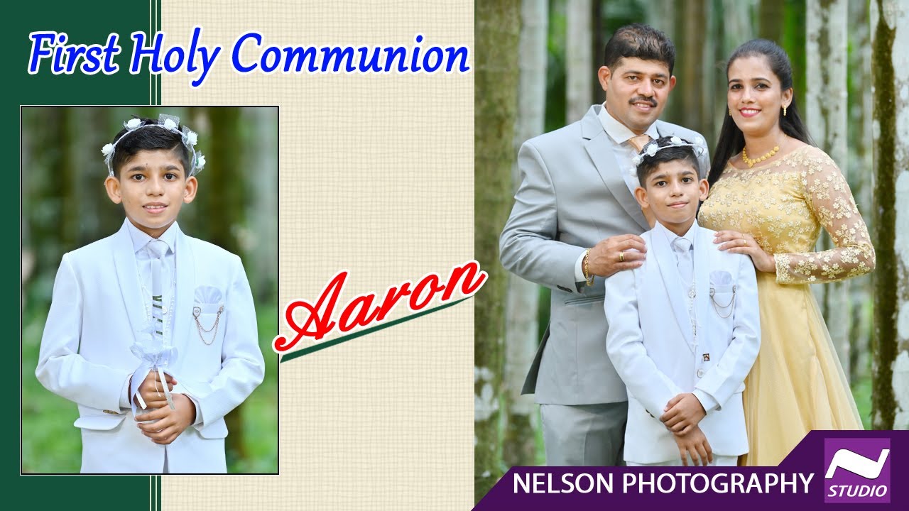 First Holy Communion of AARON, By #NelsonPhotographyMangalore - YouTube