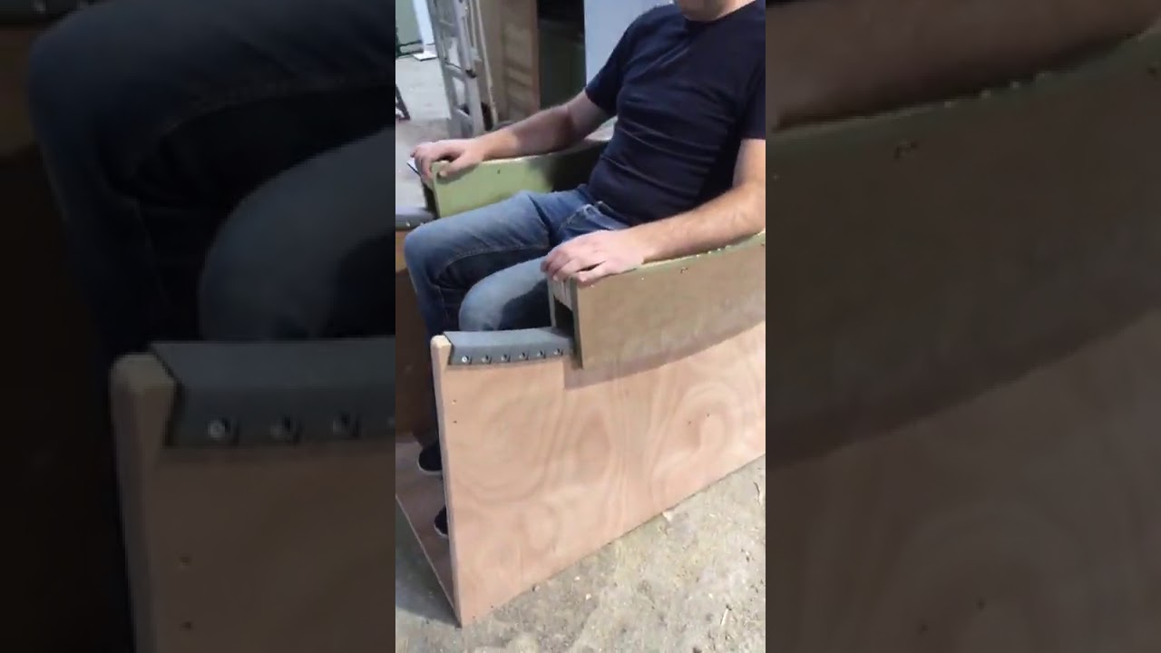 Magnetic levitating swing chair prototype - YouTube