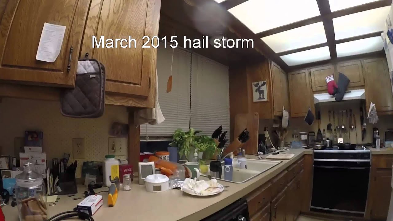 2015 hail storm window break - YouTube