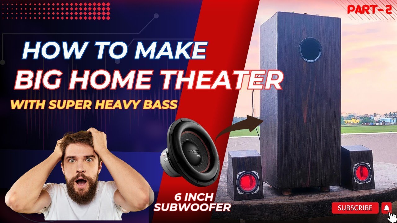How To Make Big Home theater Box//6 Inch Bandpass Box With Heavy Bass ...
