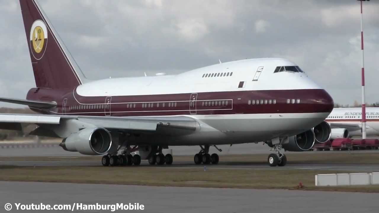 [HD] SCREAMING B747-SP VIP - Qatar Amiri Flight - Takeoff @ Hamburg ...