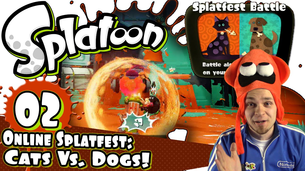 Splatoon Online Splatfest Part 2 - Cats Vs Dogs! [FaceCam + HD1080p ...
