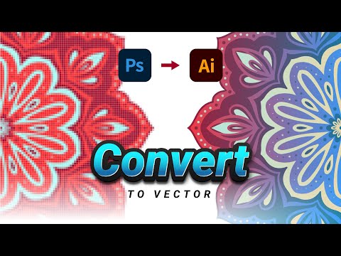 How to Convert colored #mandala to vectors in #adobeillustrator
