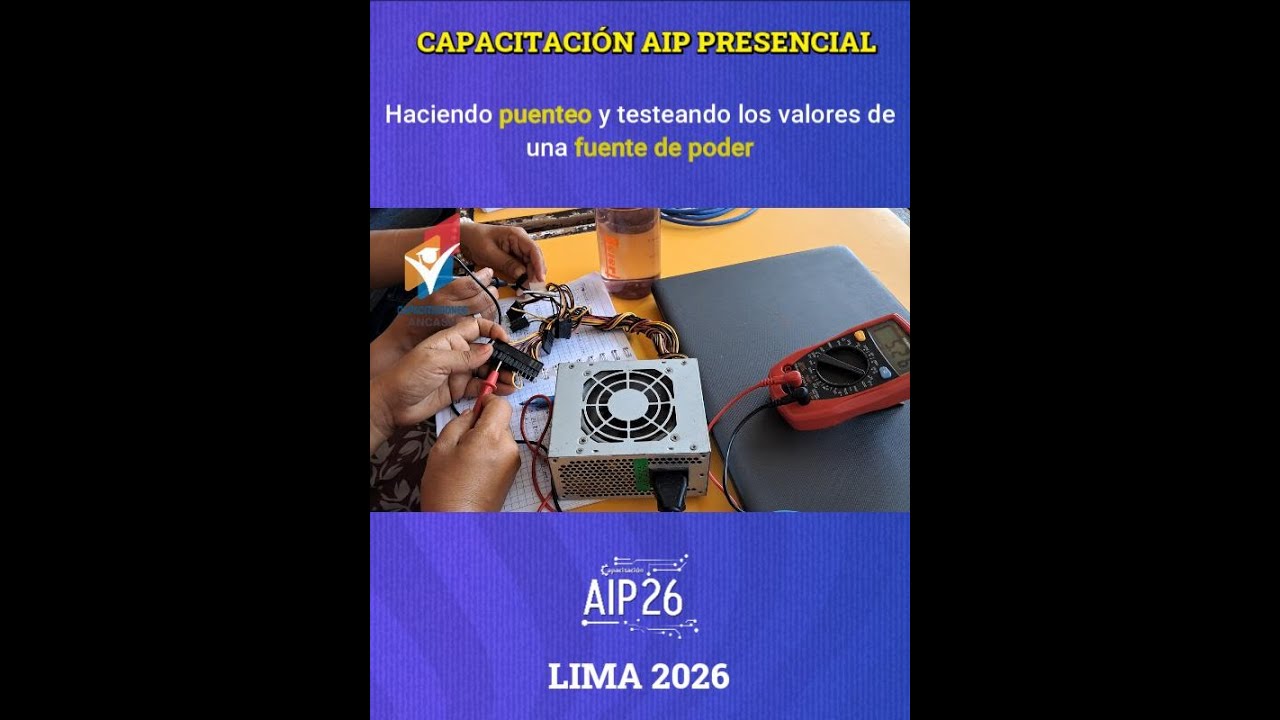 Haciendo puenteo y testeando una fuente de poder - YouTube