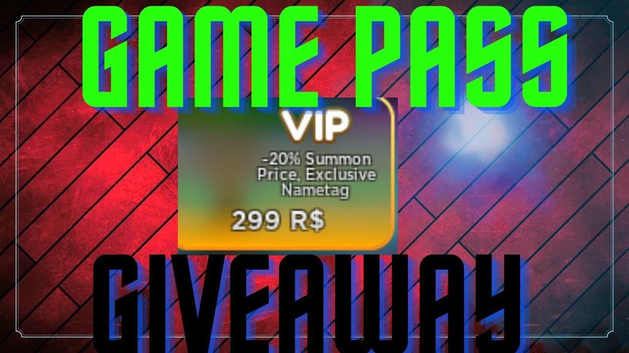 *VIP GAME PASS GIVEAWAY* ON ANIME ADVENTURES! JOIN MY GROUP! - YouTube