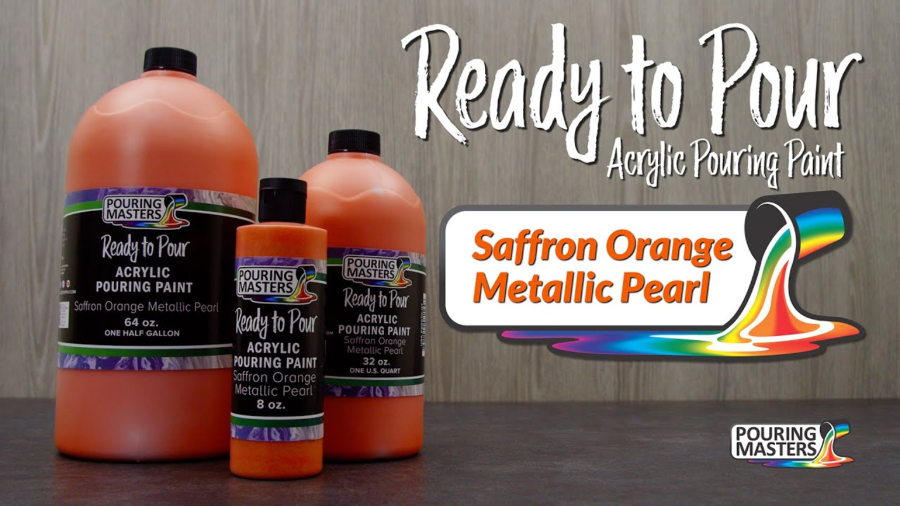 Pouring Masters - Saffron Orange Metallic Pearl - YouTube