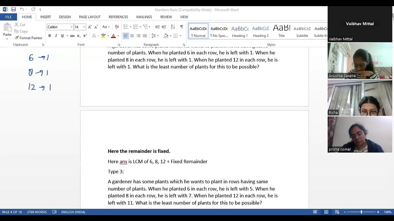 Number System Class 3 Part 1 - YouTube