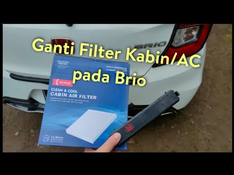 FILTER AC BRIO!! 6 bulan Lupa Ganti😬! Kotor Sekali!! Penggantian Filter ...