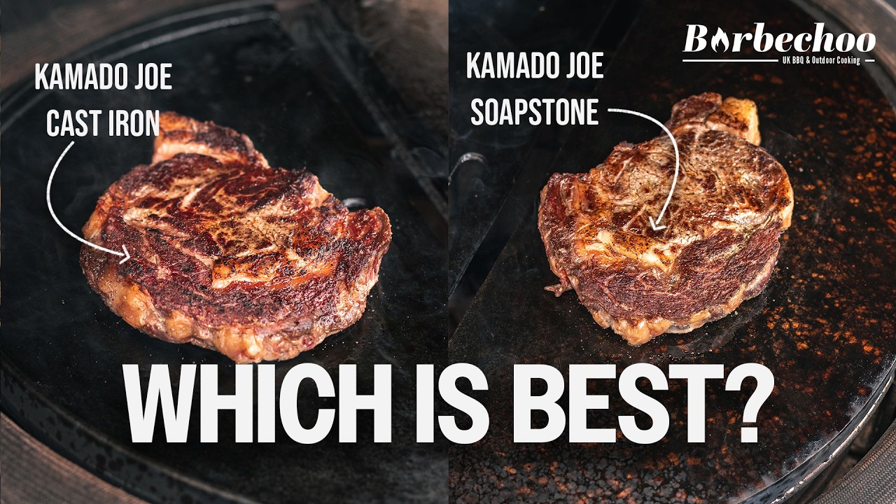 Kamado Joe Soapstone vs Cast Iron Griddle | Which is best for Steak ...