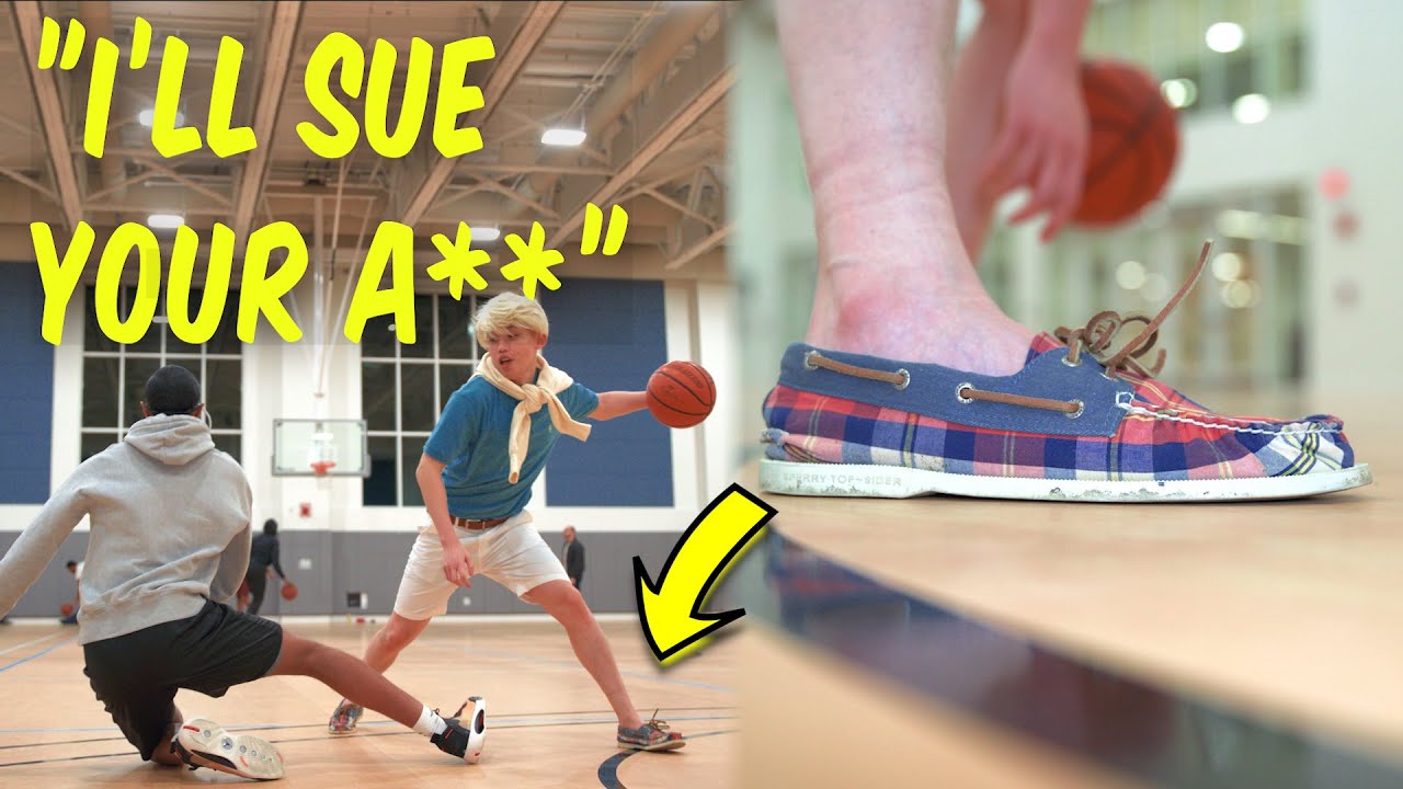 Playing Basketball in Boat Shoes! (Hoopin' in Sperrys) - YouTube