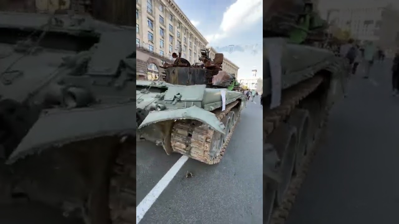 Captured Russian T-90 tank in khreshatyk. | Ukraine war footage 2022 # ...