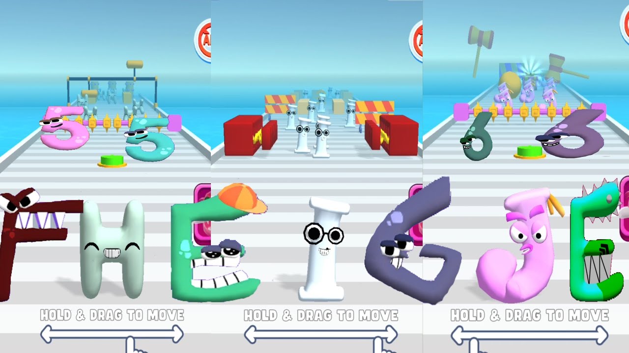 ALFHABET ABCD RUN H/I/J VS BLOB MERGE 3D 2048 GAMEPLAY NEW LEVEL - YouTube