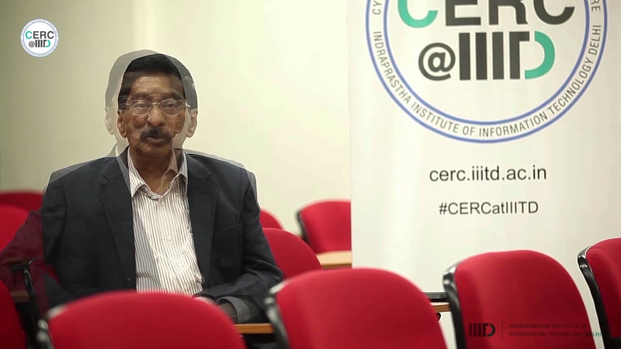 Prof. N. Balakrishnan, IISc, About CERC@IIITD & #spysmp15 - YouTube