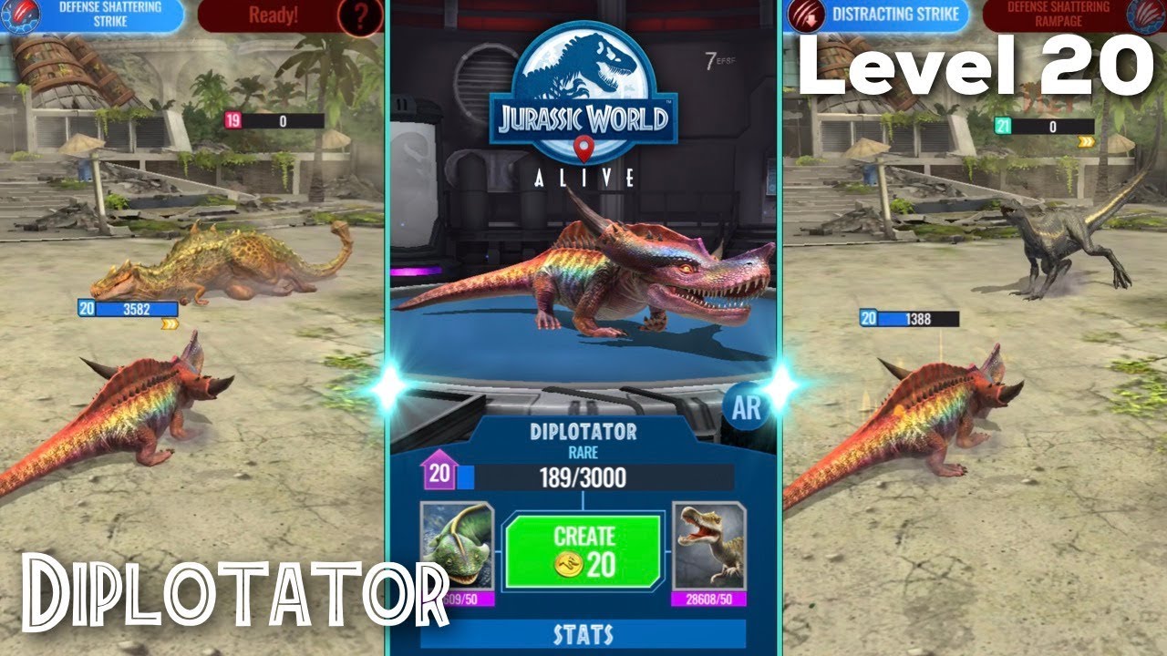 How Good Is Diplotator In Jurassic World Alive - Youtube