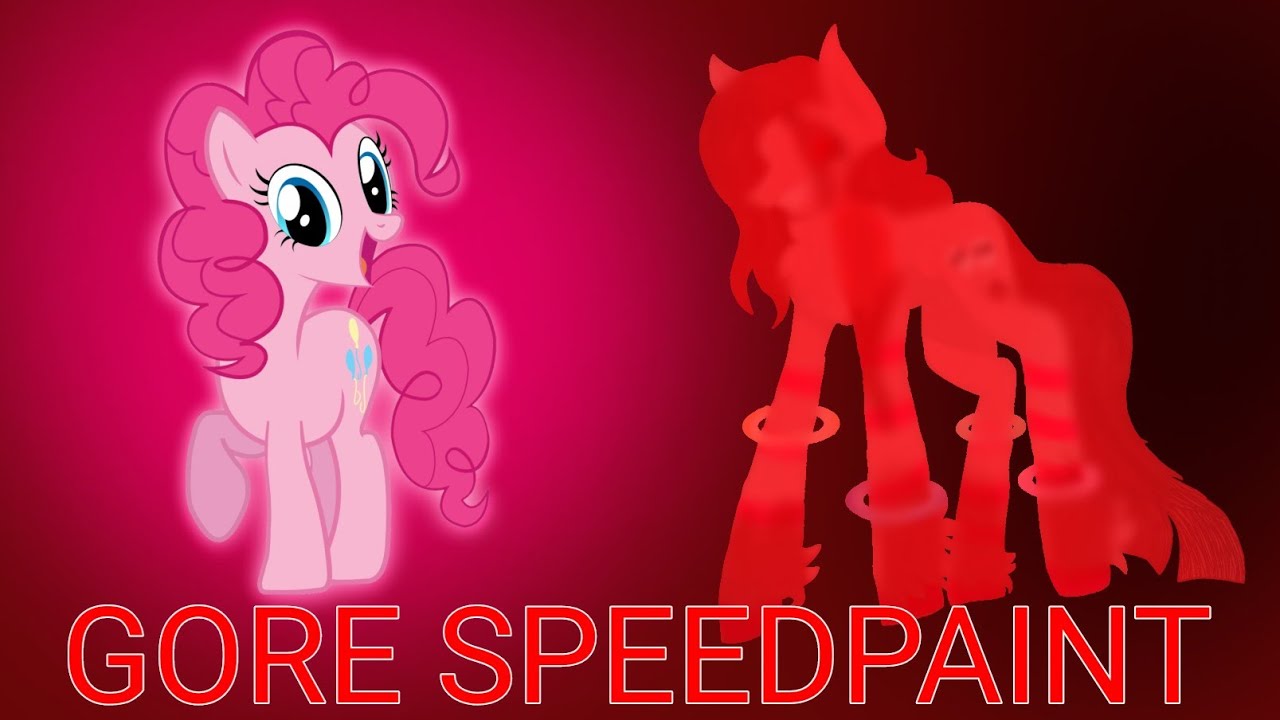 (Mild Gore+11) Pinkie Pie Horror Redesign - MLP Speedpaint - YouTube