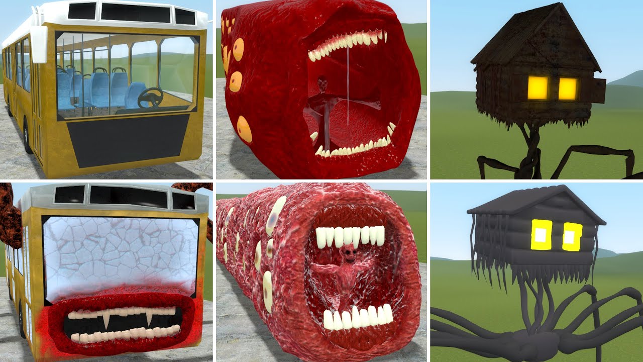 OLD AND NEW UPDATE: BUS EATER, TRAIN EATER, HOUSE HEAD VS ALL TREVOR ...