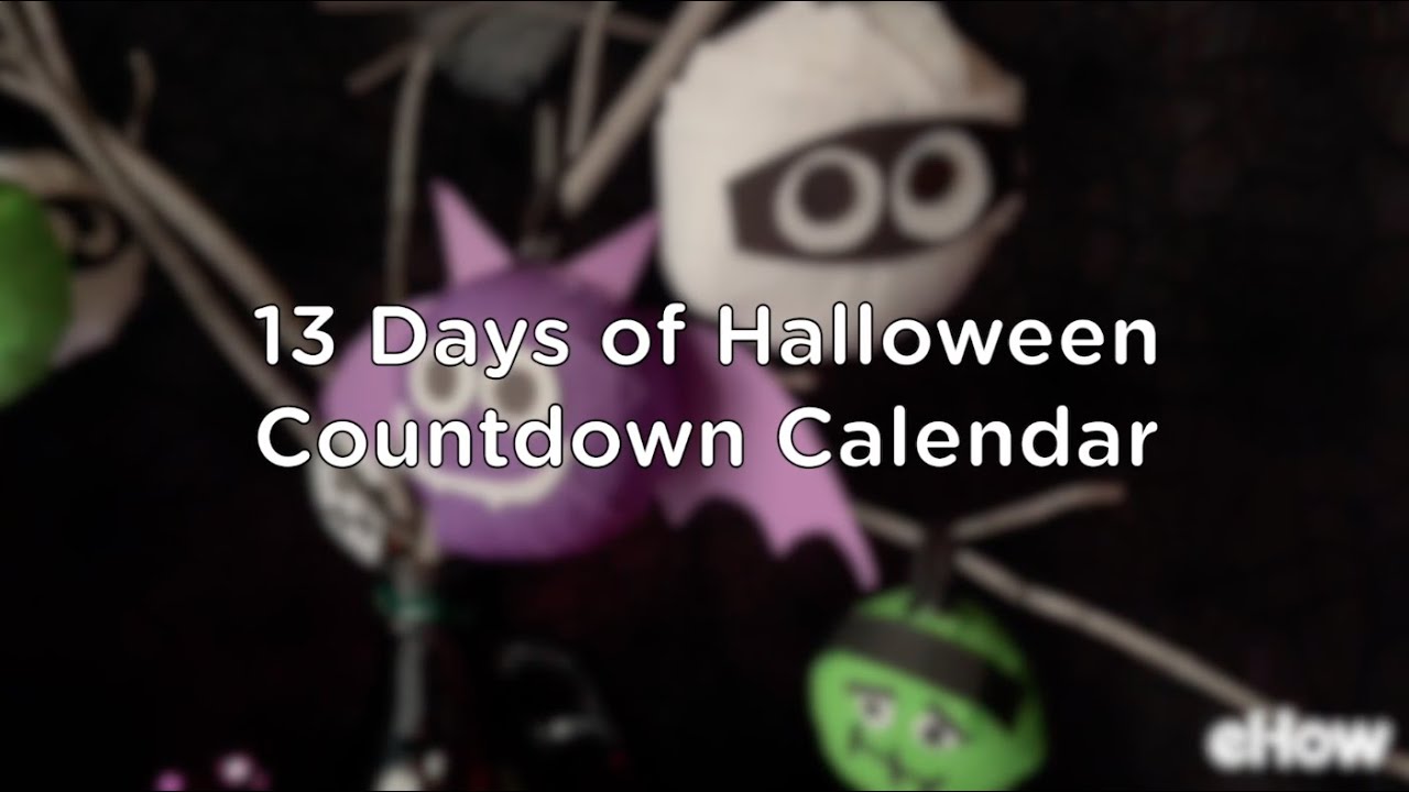 13 Days to Halloween: A Countdown Calendar Filled with Treats - YouTube