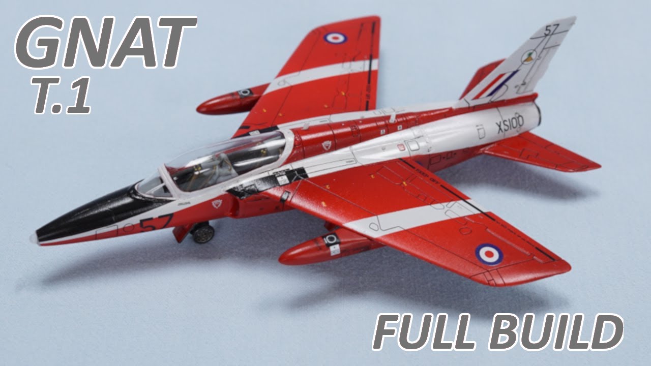 Fiery Folland Gnat T.1 - Airfix 1/72 Model kit Full Build! - YouTube