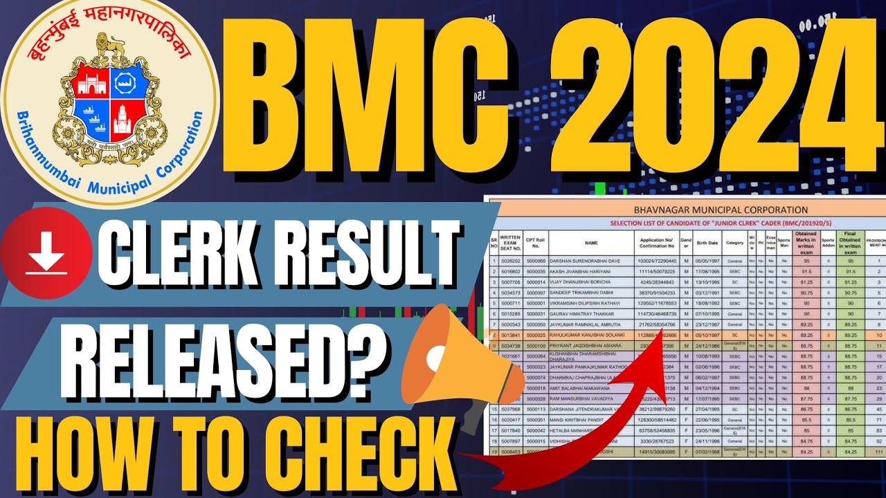 bmc clerk result 2024 | how to check bmc clerk result 2024 | clerk ...