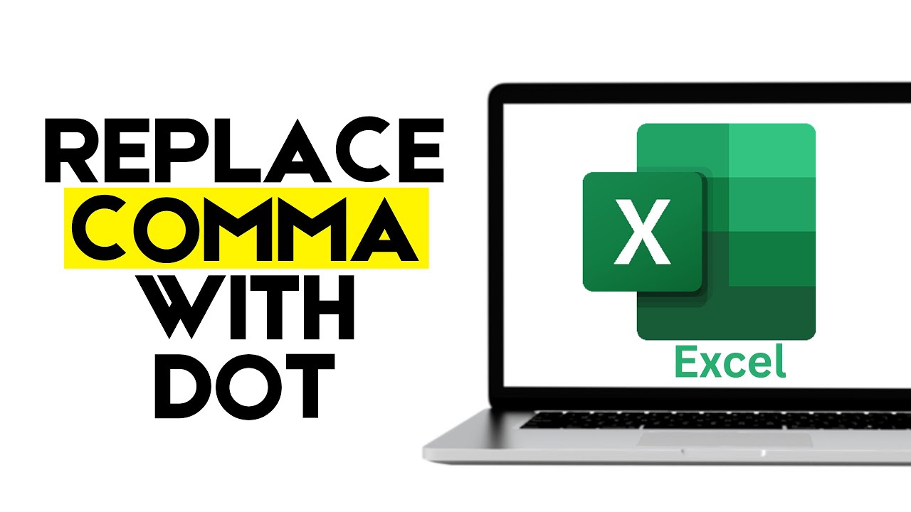 How to Replace Comma with Dot in Excel - YouTube